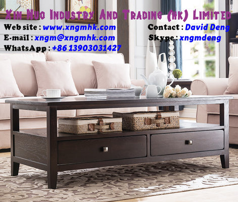 China Oak four drawer coffee table American coffee table living room furniture supplier